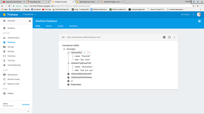 Cách lấy dữ liệu từ một DataSnapShot trong firebase programming
