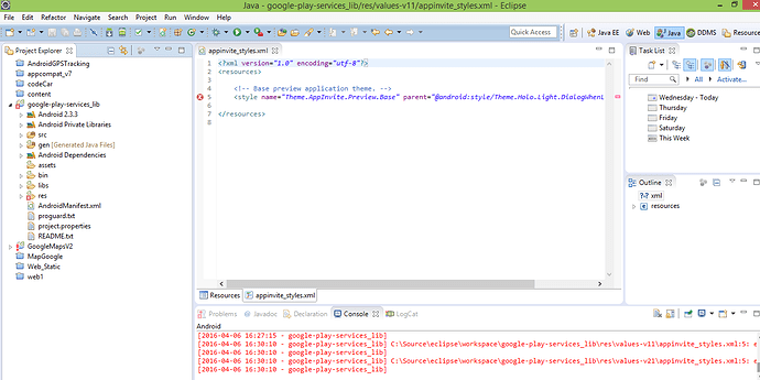 Error Importing Google Play Services into Eclipse - programming - Dạy Nhau Học