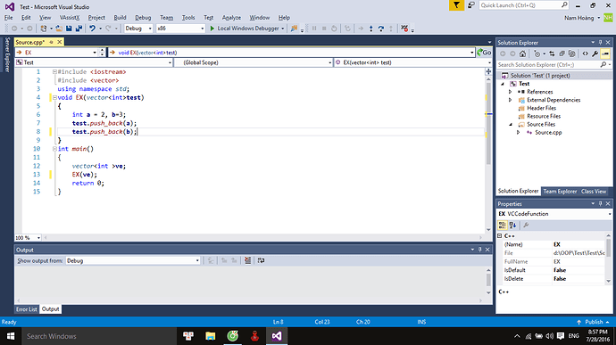 Hỏi về truyền vector vào hàm - programming - Dạy Nhau Học