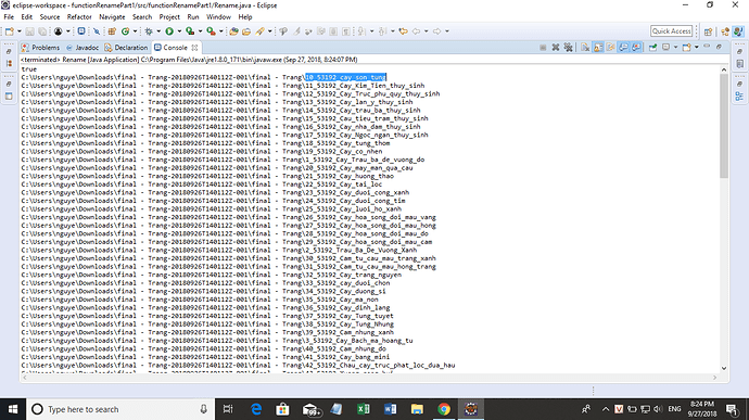Phương thức listFile trong Java không trả về thứ tự phần tử giống như folder hệ thống ...