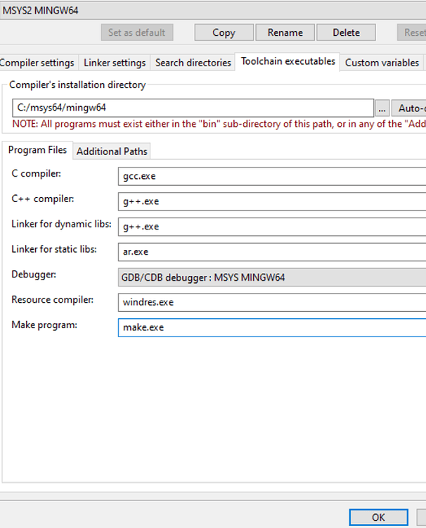 Hướng dẫn cài đặt MSYS2 MinGW và cấu hình debugger cho Codeblock ...