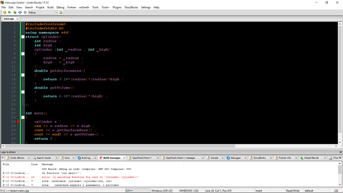 Lỗi khi code struct - programming - Dạy Nhau Học