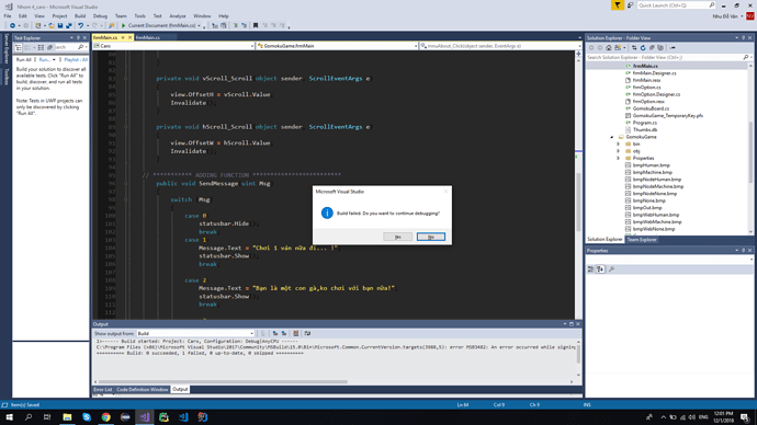 Lỗi không build được code trên visual studio 2017 - programming - Dạy ...