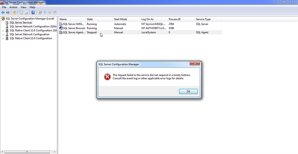 Lỗi không start được sql server Agent - programming - Dạy Nhau Học