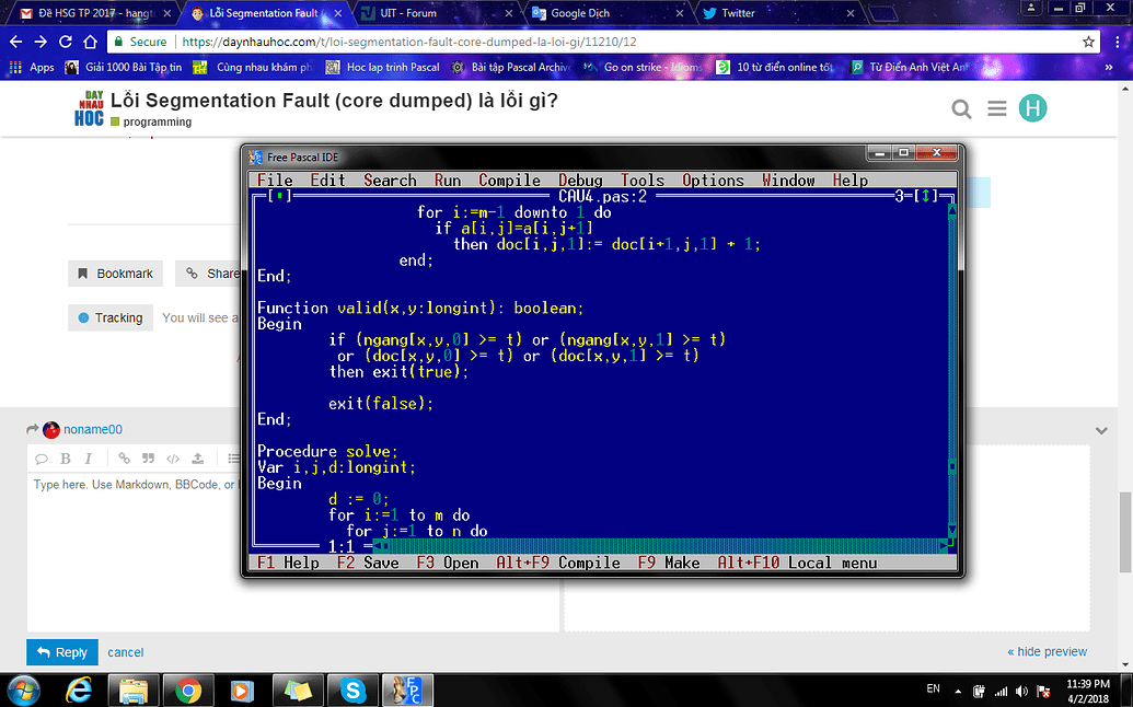 Lỗi Segmentation Fault (core dumped) là lỗi gì? - programming - Dạy Nhau Học