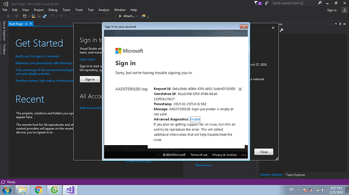 Lỗi sign in tài khoản Microsoft khi cài Visual Studio - randomq - Dạy ...