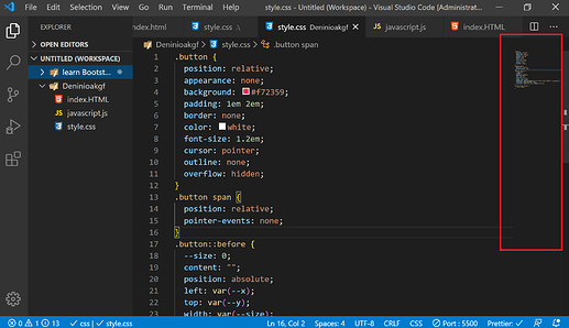 Làm sao tắt màn hình xem full code cạnh phải của VSCode - randomq - Dạy ...