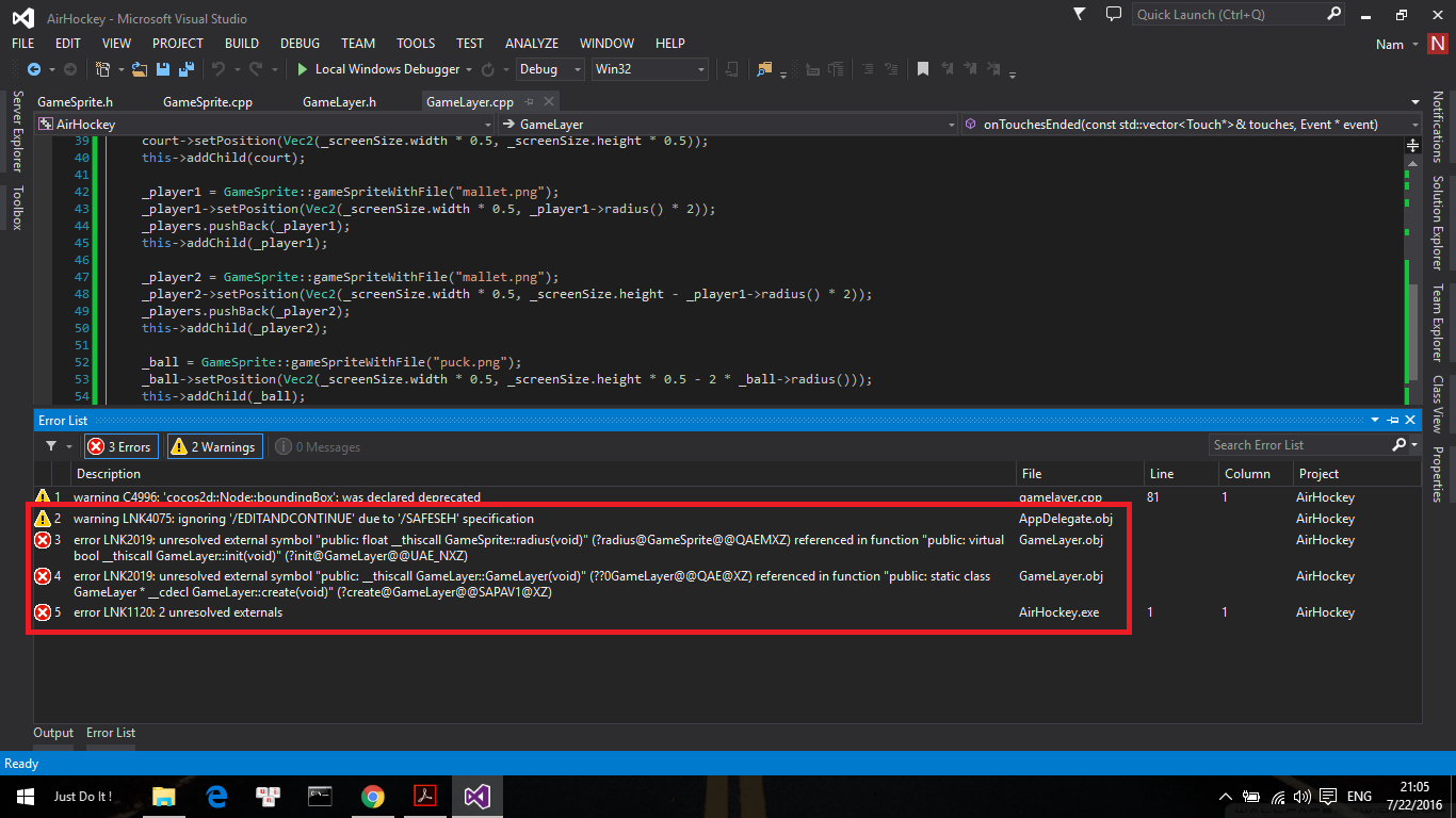 Code cocos2d-x bị lỗi với các file .obj - programming - Dạy Nhau Học