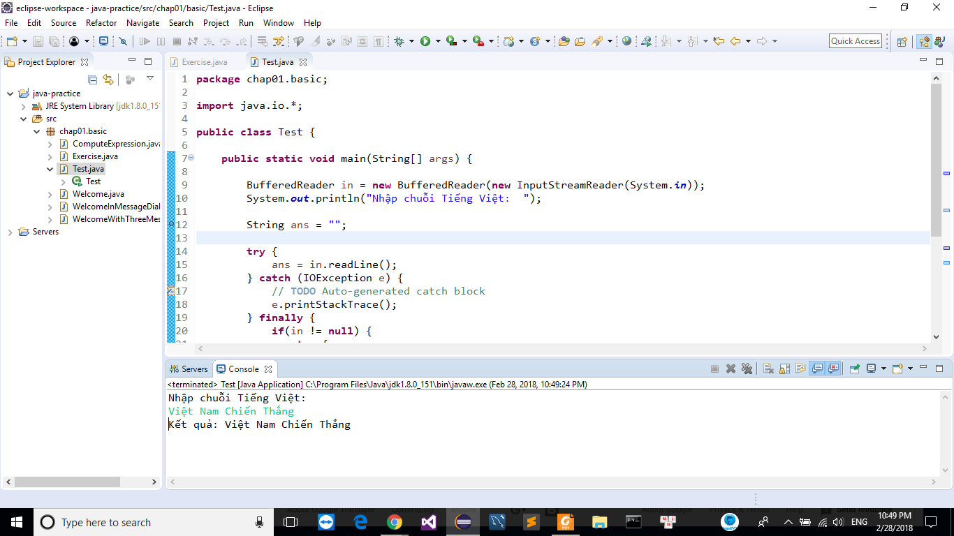 Cách nhập tiếng Việt từ Console? - programming - Dạy Nhau Học