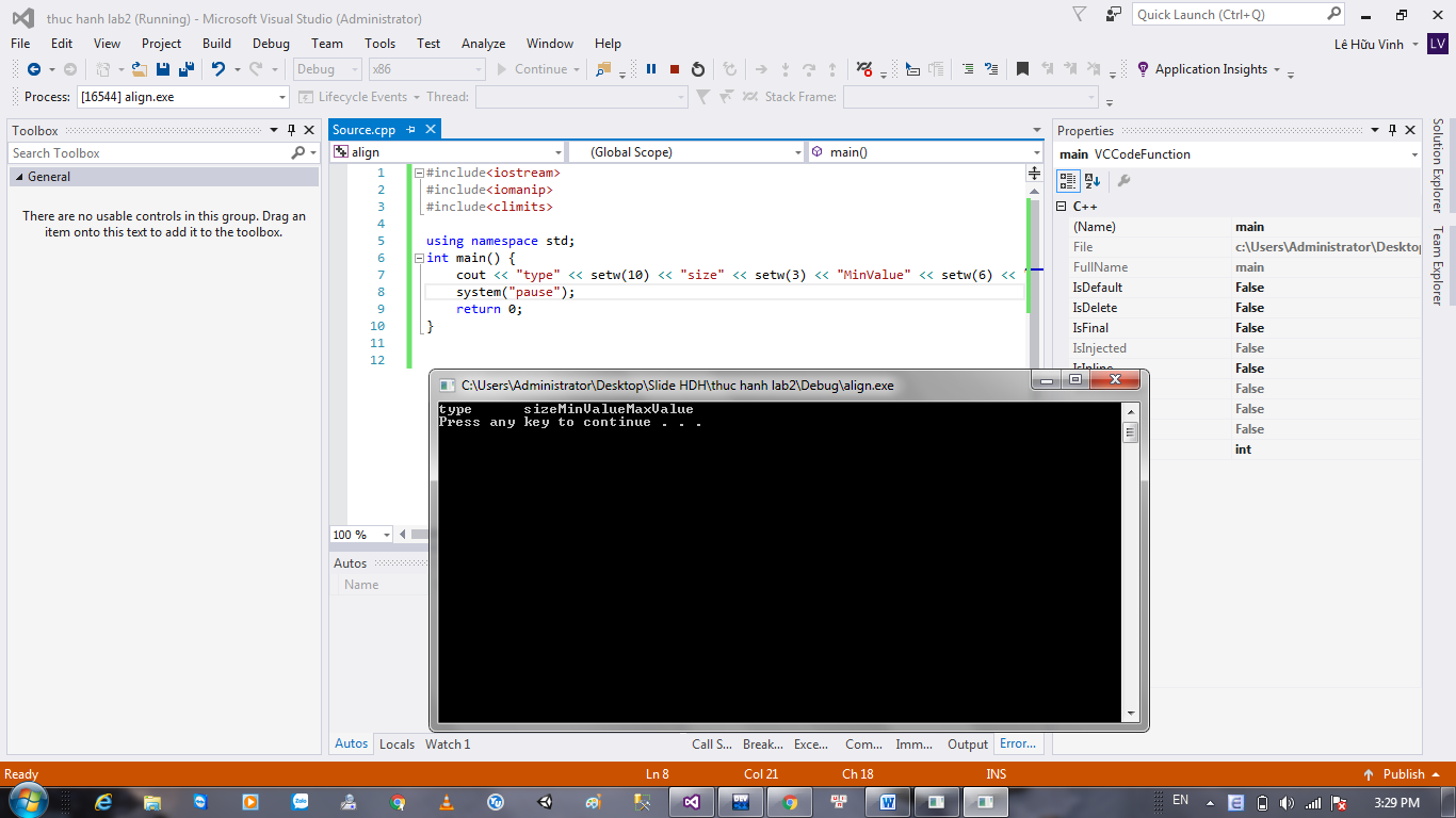 Hỏi về lệnh setw trong c++ - programming - Dạy Nhau Học
