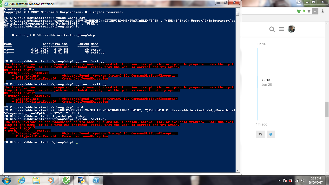 Không run được chương trình python trên Powershell - programming - Dạy ...