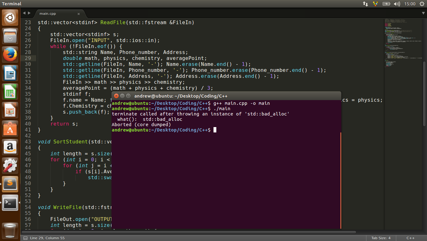 Gặp Lỗi Terminate Called After Throwing An Instance Of Stdbadalloc 