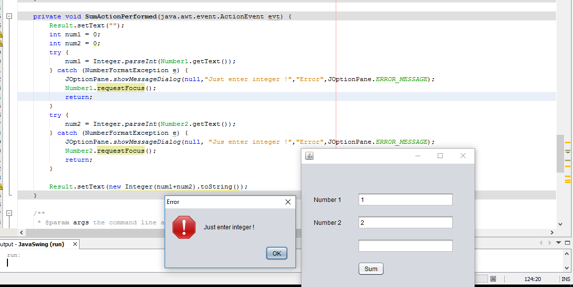 Java Swing - show Message Dialog - programming - Dạy Nhau Học