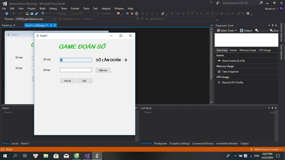 Winform game đoán số - programming - Dạy Nhau Học