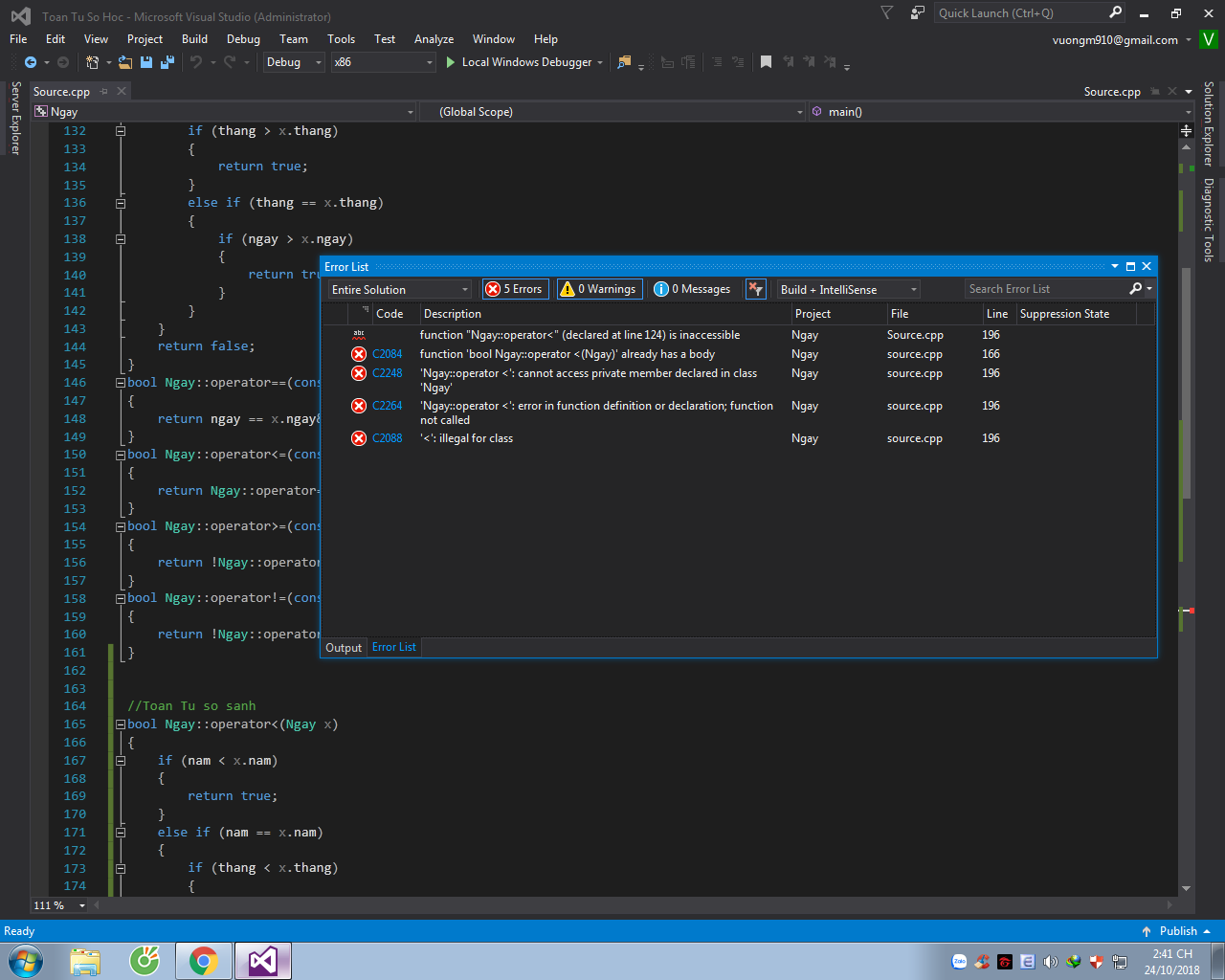 Lỗi OOP Operator Overloading - programming - Dạy Nhau Học Lỗi OOP Operator Overloading - programming - Dạy Nhau Học